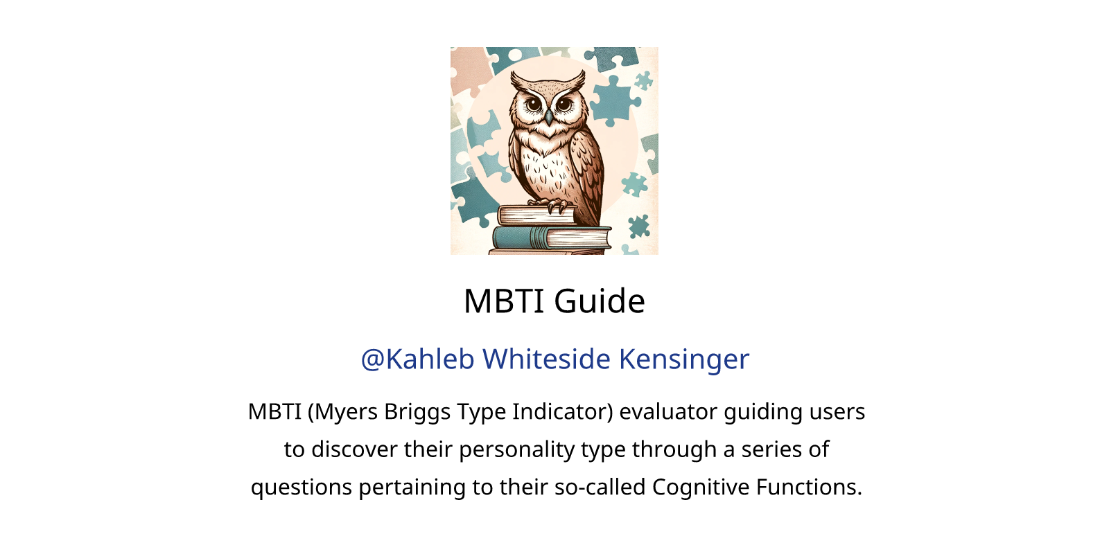 MBTI Guide GPTs features and functions, examples and prompts | GPT Store MBTI Guide GPTs features and functions, examples and prompts | GPT Store