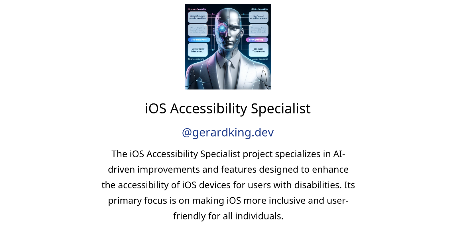 iOS Accessibility Specialist GPTs features and functions, examples and ... iOS Accessibility Specialist GPTs features and functions, examples and ...
