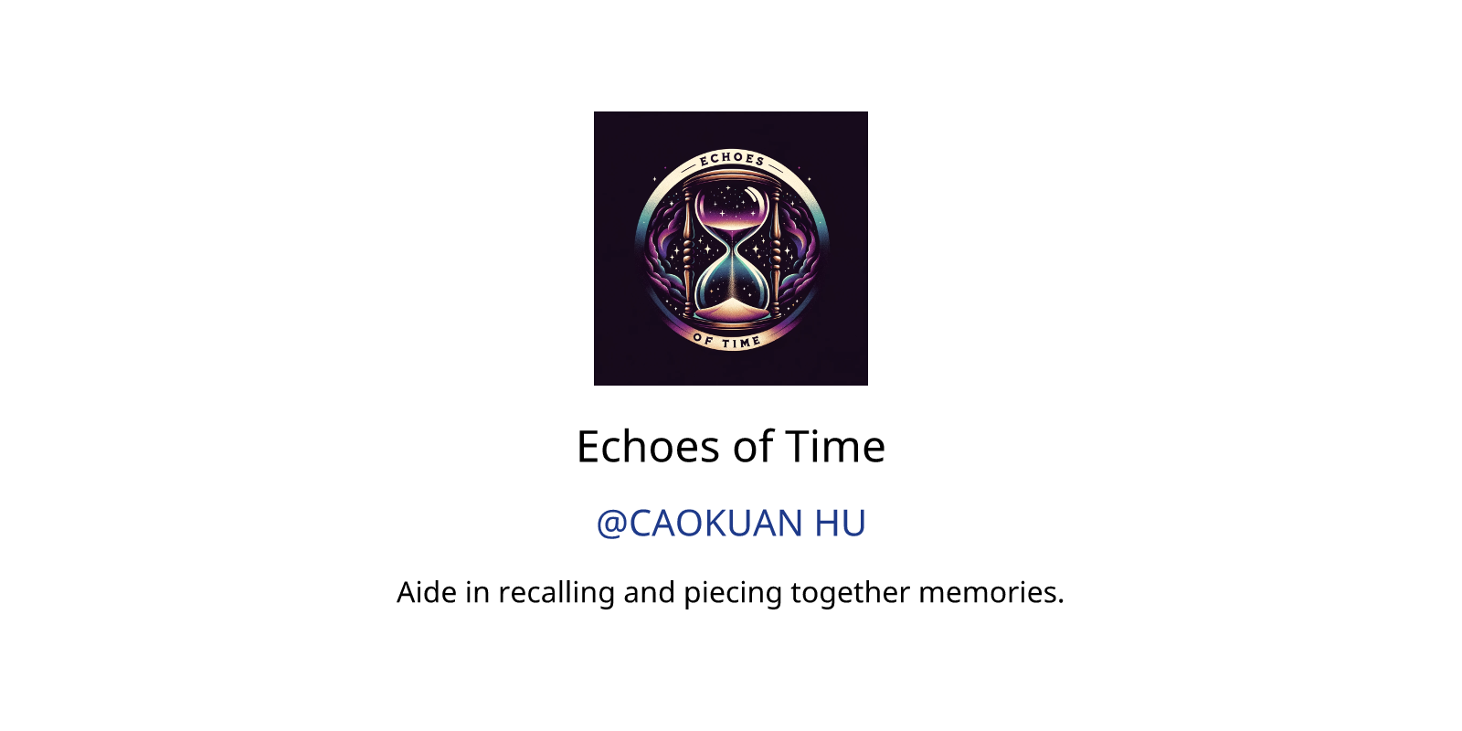 Echoes of Time GPTs features and functions, examples and prompts | GPT ... Echoes of Time GPTs features and functions, examples and prompts | GPT ...