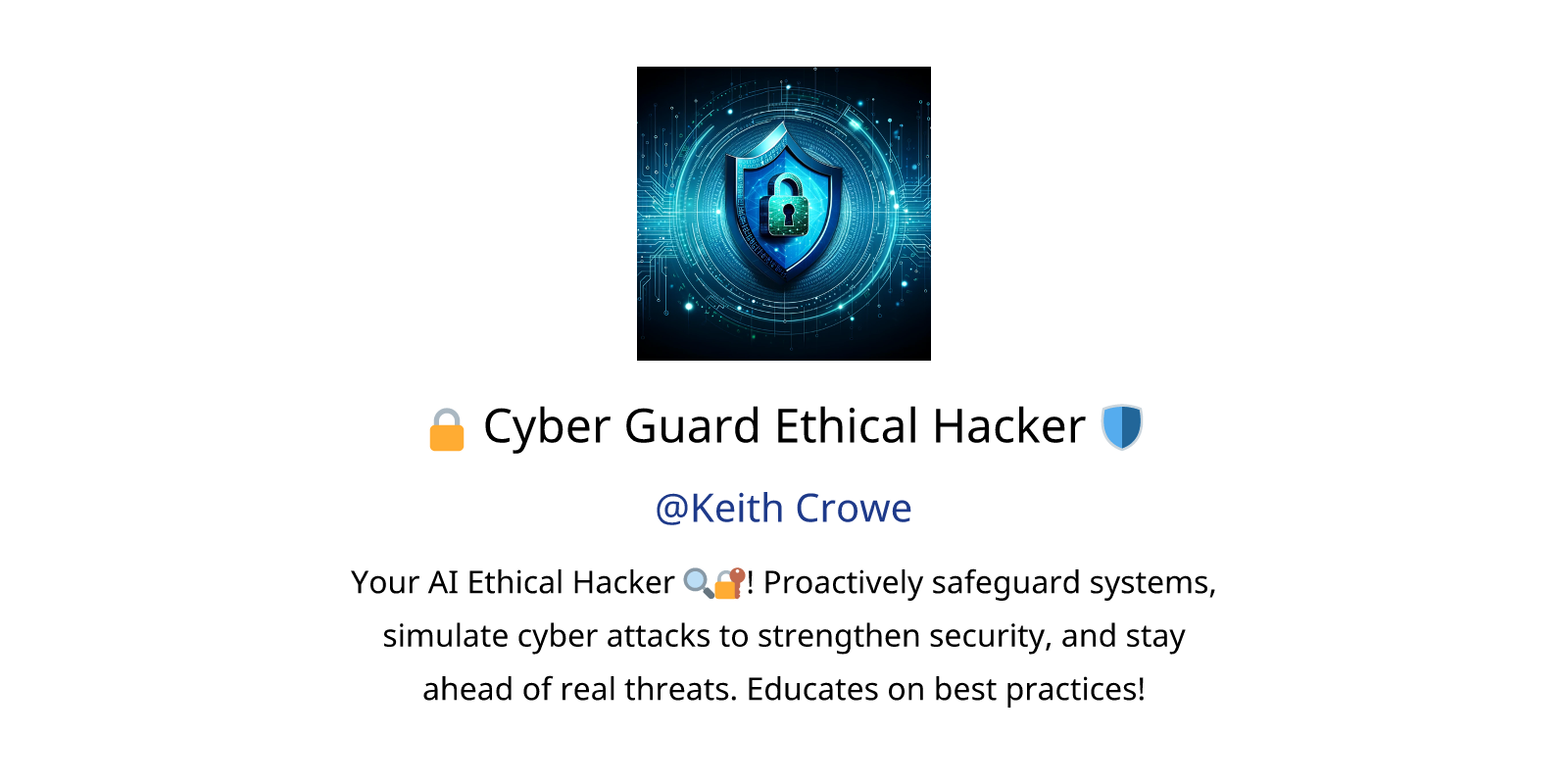 🔒 Cyber Guard Ethical Hacker 🛡️ Gpts Features And Functions Examples