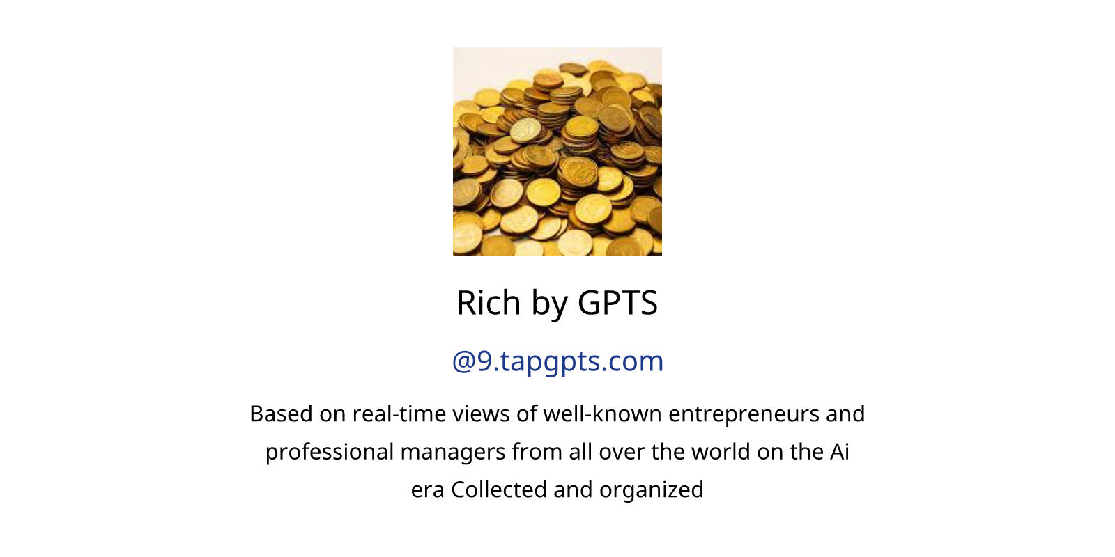 Rich by GPTS GPTs features and functions, examples and prompts | GPT Store Rich by GPTS GPTs features and functions, examples and prompts | GPT Store