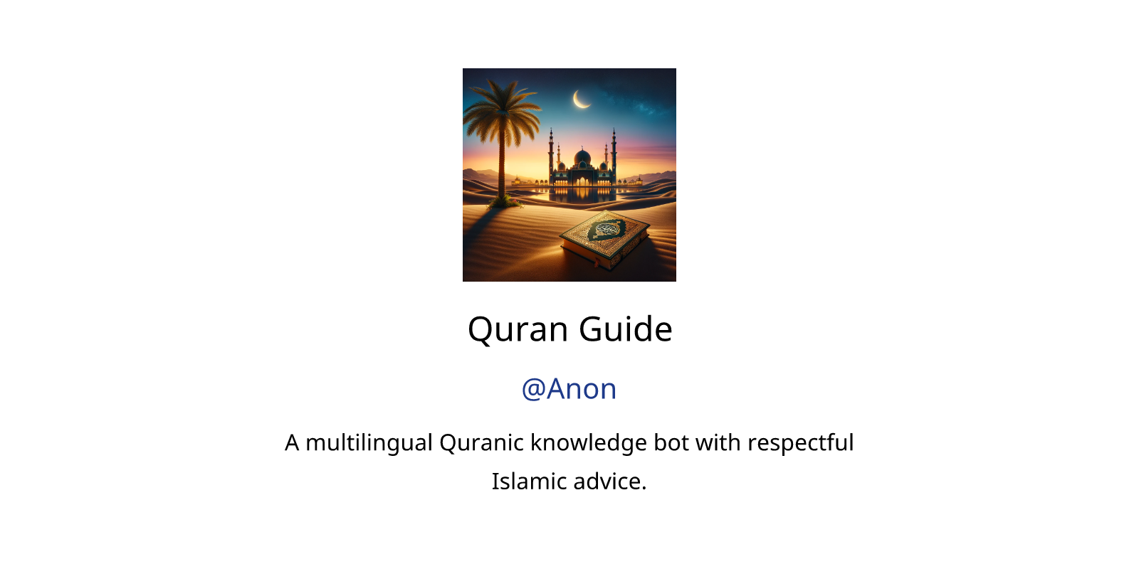 Quran Guide GPTs features and functions, examples and prompts | GPT Store Quran Guide GPTs features and functions, examples and prompts | GPT Store