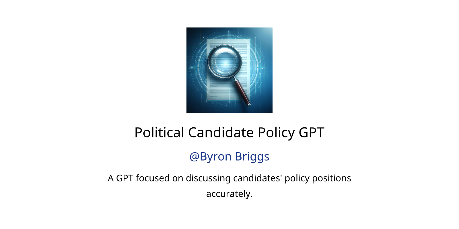 Political Candidate Policy GPT GPTs features and functions, examples ... Political Candidate Policy GPT GPTs features and functions, examples ...