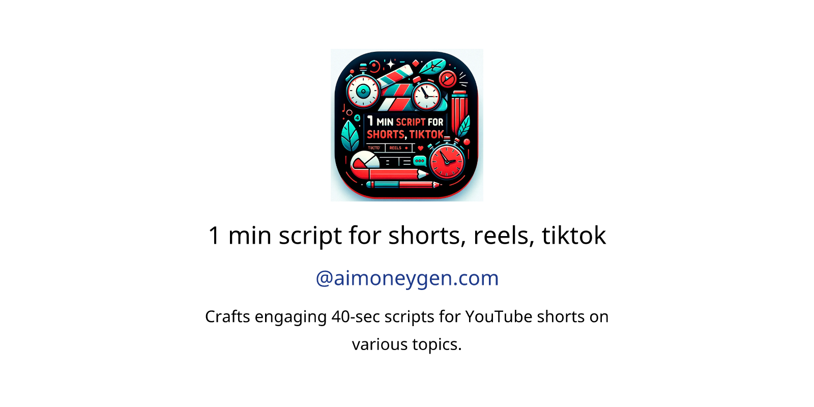 1 min script for shorts, reels, tiktok GPTs features and functions ... 1 min script for shorts, reels, tiktok GPTs features and functions ...