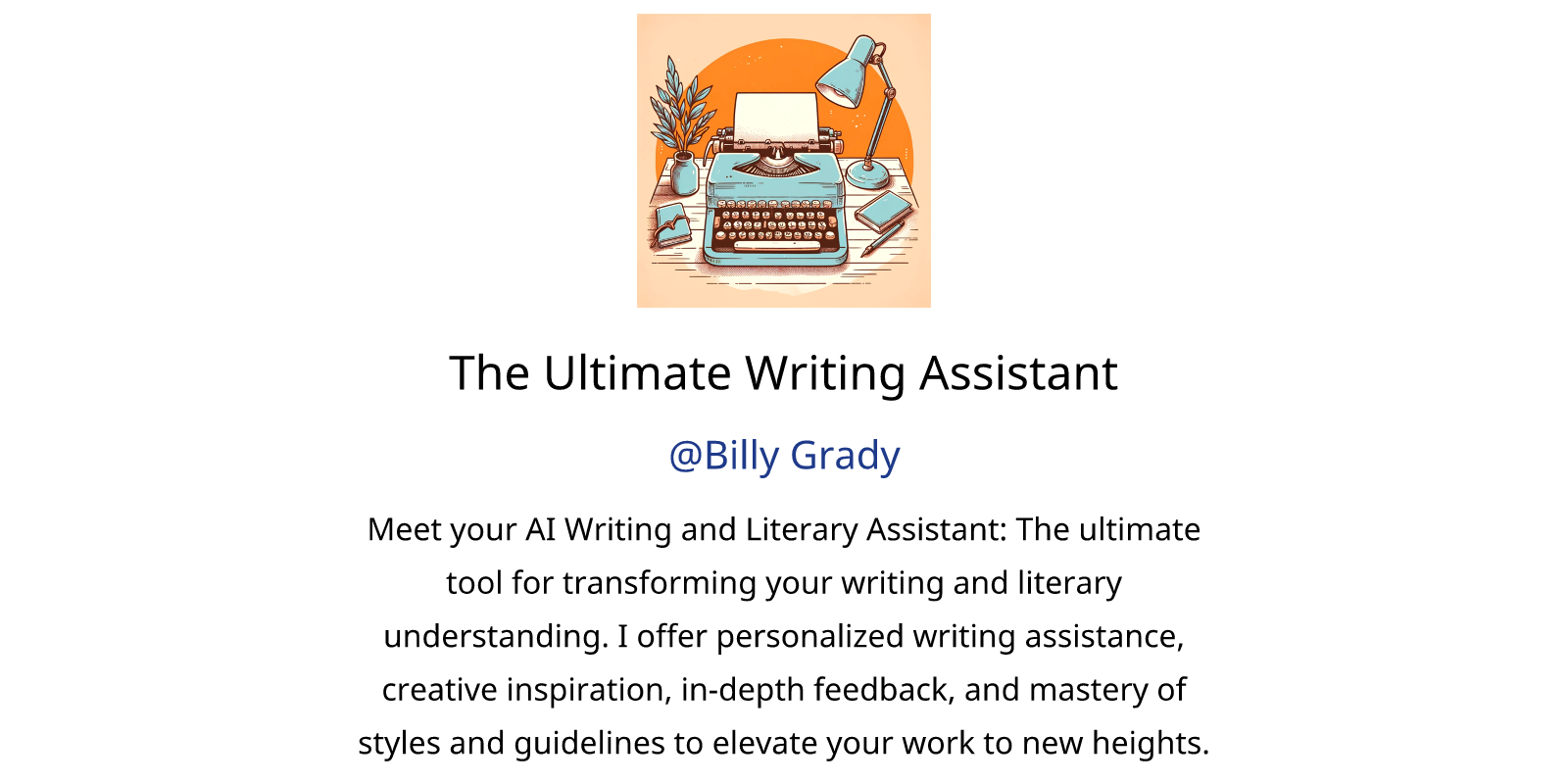 The Ultimate Writing Assistant GPTs features and functions, examples ... The Ultimate Writing Assistant GPTs features and functions, examples ...