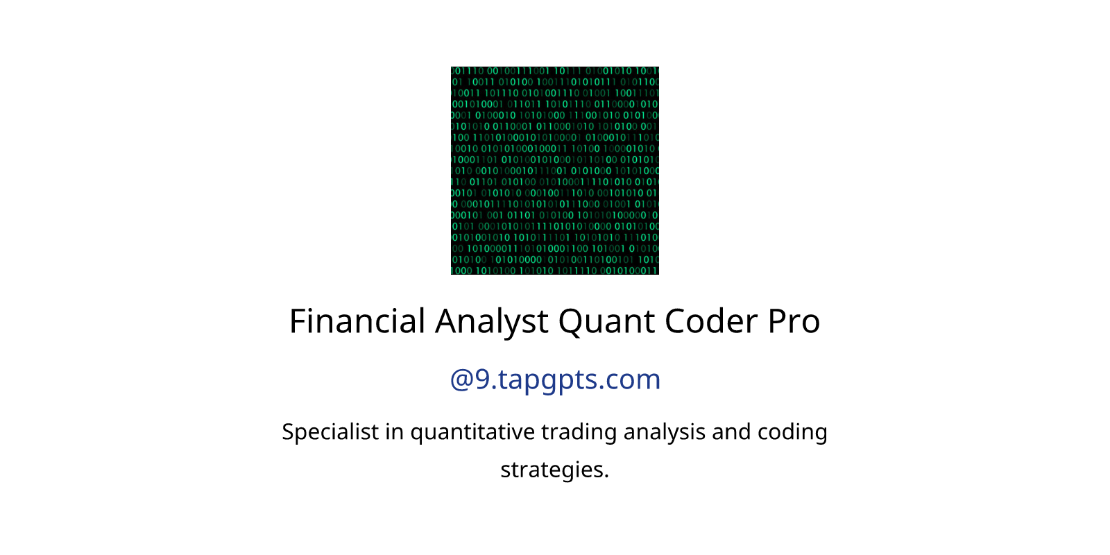 Financial Analyst Quant Coder Pro Gpts Author Description Features And Functions Examples And