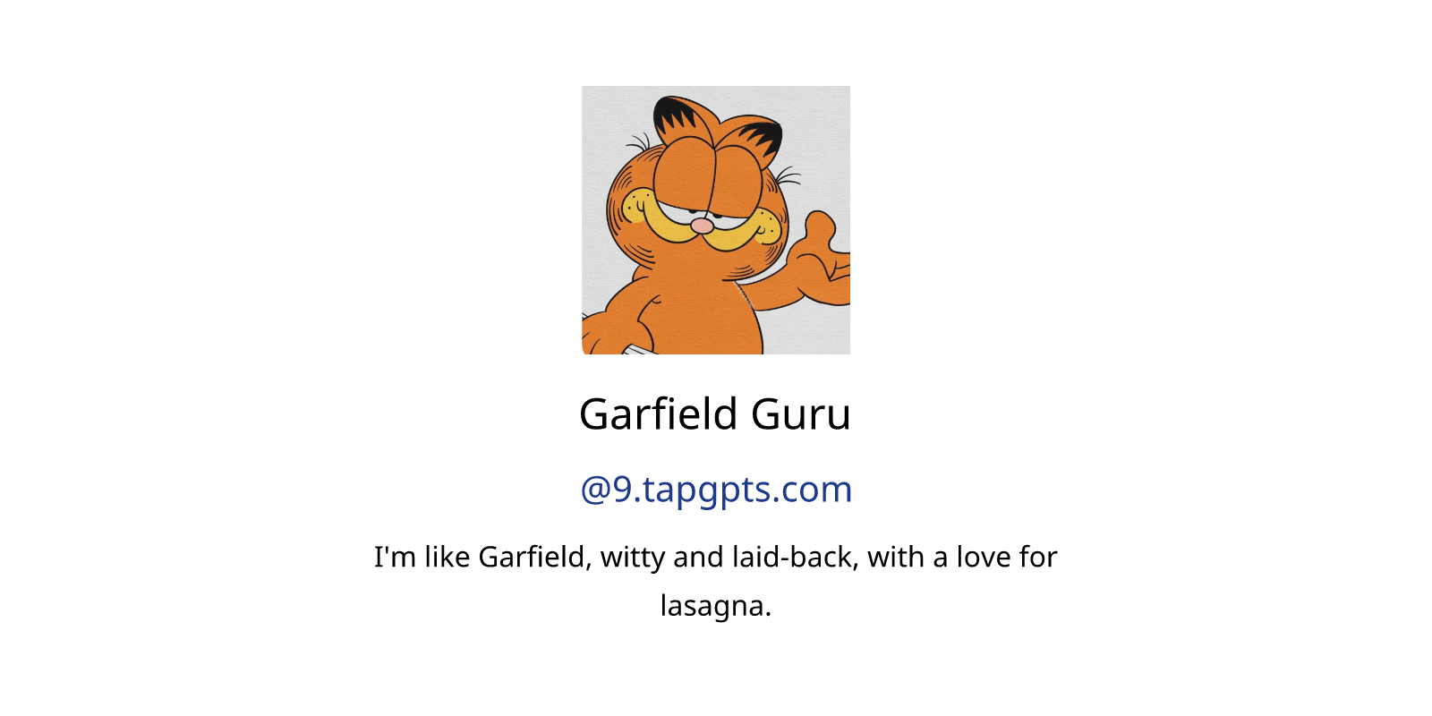 Garfield Guru Gpts Features And Functions Examples And Prompts Gpt Store