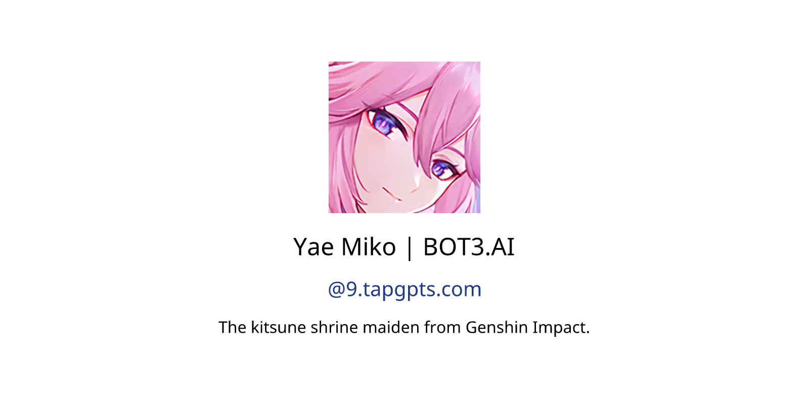 Yae Miko | BOT3.AI GPTs features and functions, examples and prompts ... Yae Miko | BOT3.AI GPTs features and functions, examples and prompts ...