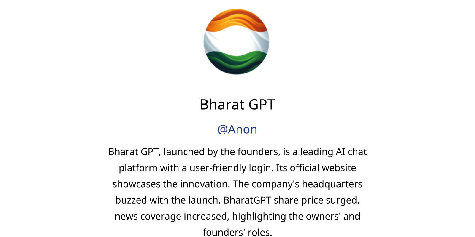 Bharat GPT GPTs features and functions, examples and prompts | GPT Store Bharat GPT GPTs features and functions, examples and prompts | GPT Store