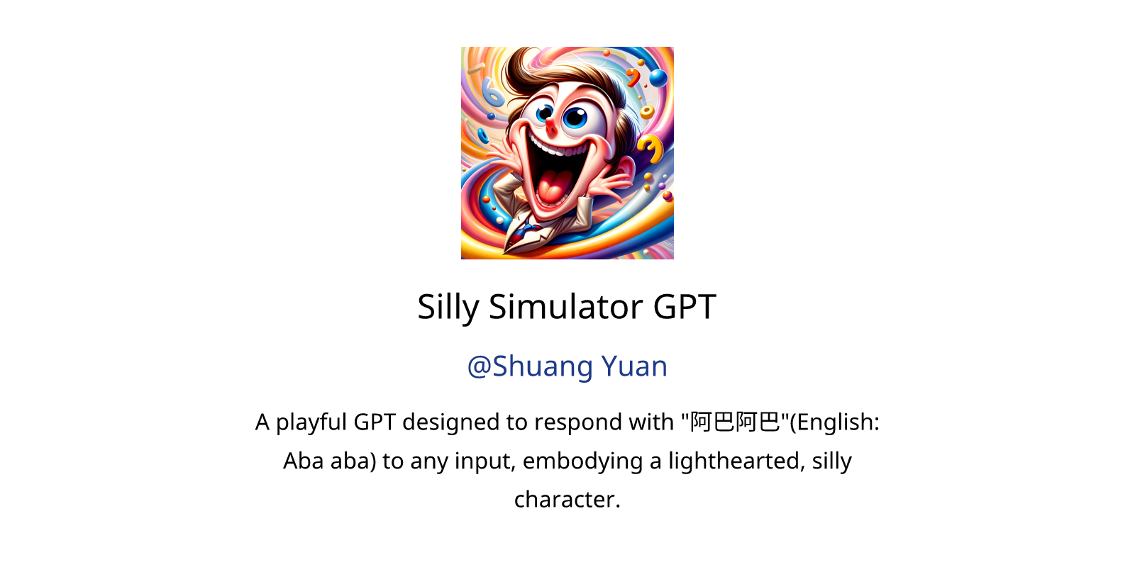 Silly Simulator GPT GPTs features and functions, examples and prompts ... Silly Simulator GPT GPTs features and functions, examples and prompts ...
